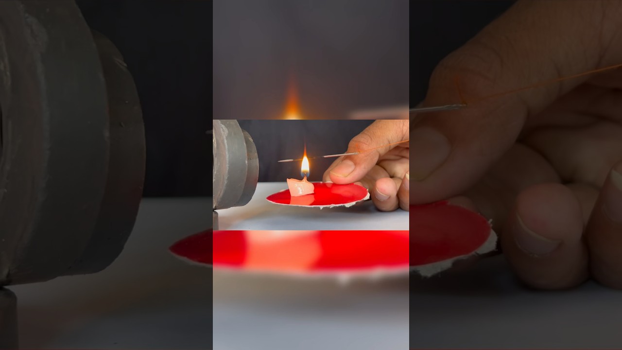 Amazing work Candle niddle magnet #shorts - YouTube