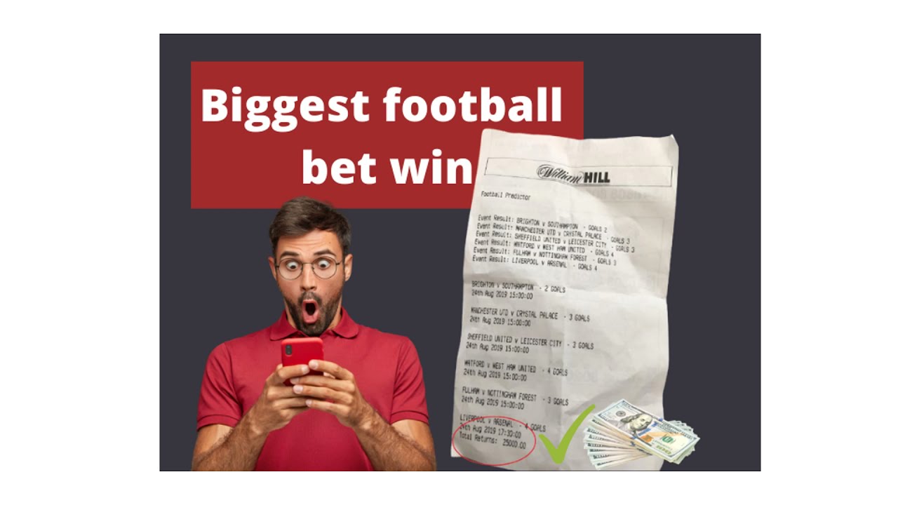 Biggest football bet win - YouTube