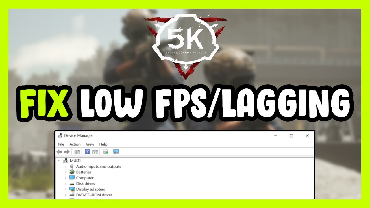 How to FIX SCP: 5K Low FPS Drops & Lagging! - YouTube