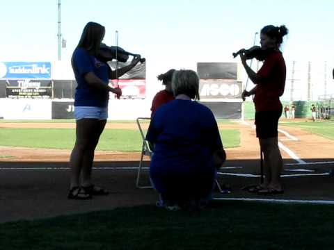 Girls playing at the baseball game. - YouTube