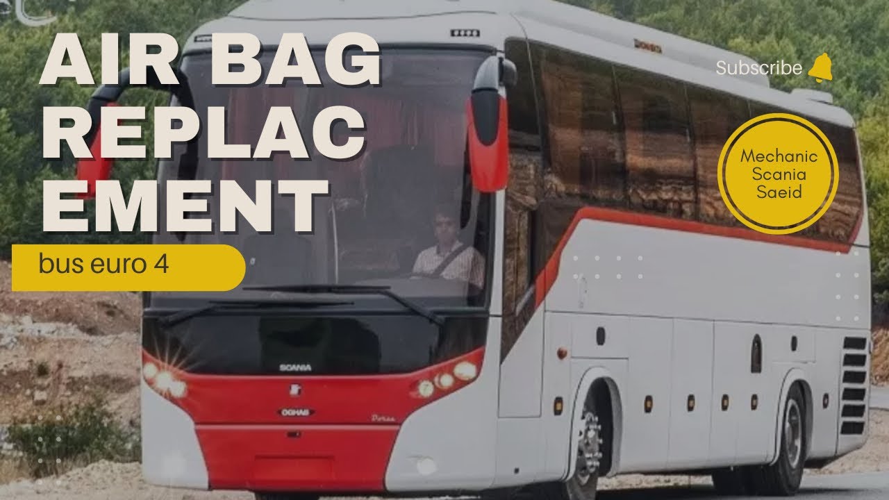 Mechanical services bus:air bag replacement bus euro4 - YouTube