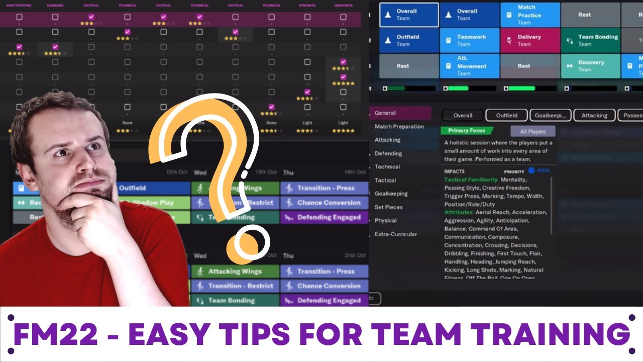 FM22 | TIPS FOR TEAM TRAINING + COACHING STAFF | Football Manager 2022 ...
