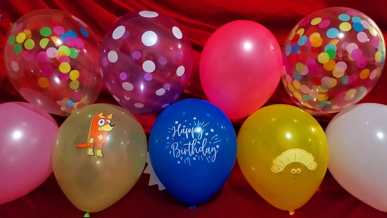FUN BIRTHDAY BALLOONS POP PART 287!!! - YouTube