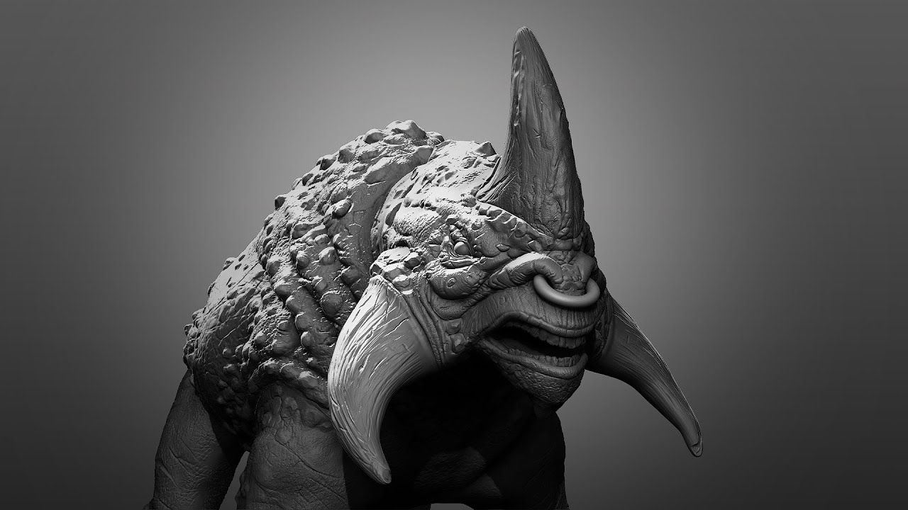 Star Wars Reek Creature Turnaround (ZBrush) - YouTube