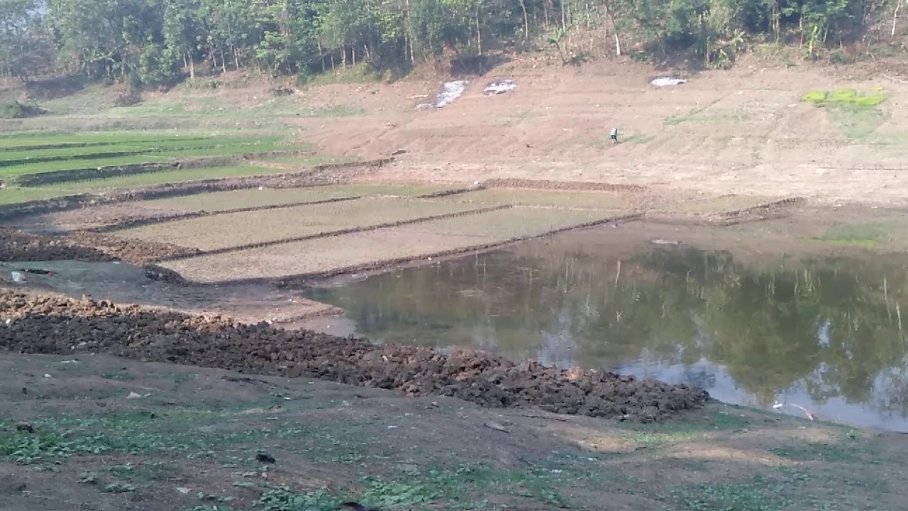 Surutnya lapak pemancing Danau saguling - YouTube