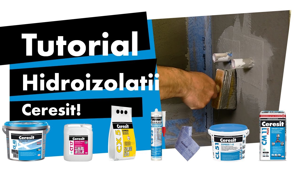 Training Ceresit Hidroizolatii - Ceresit CL 51 / CL 152! - YouTube