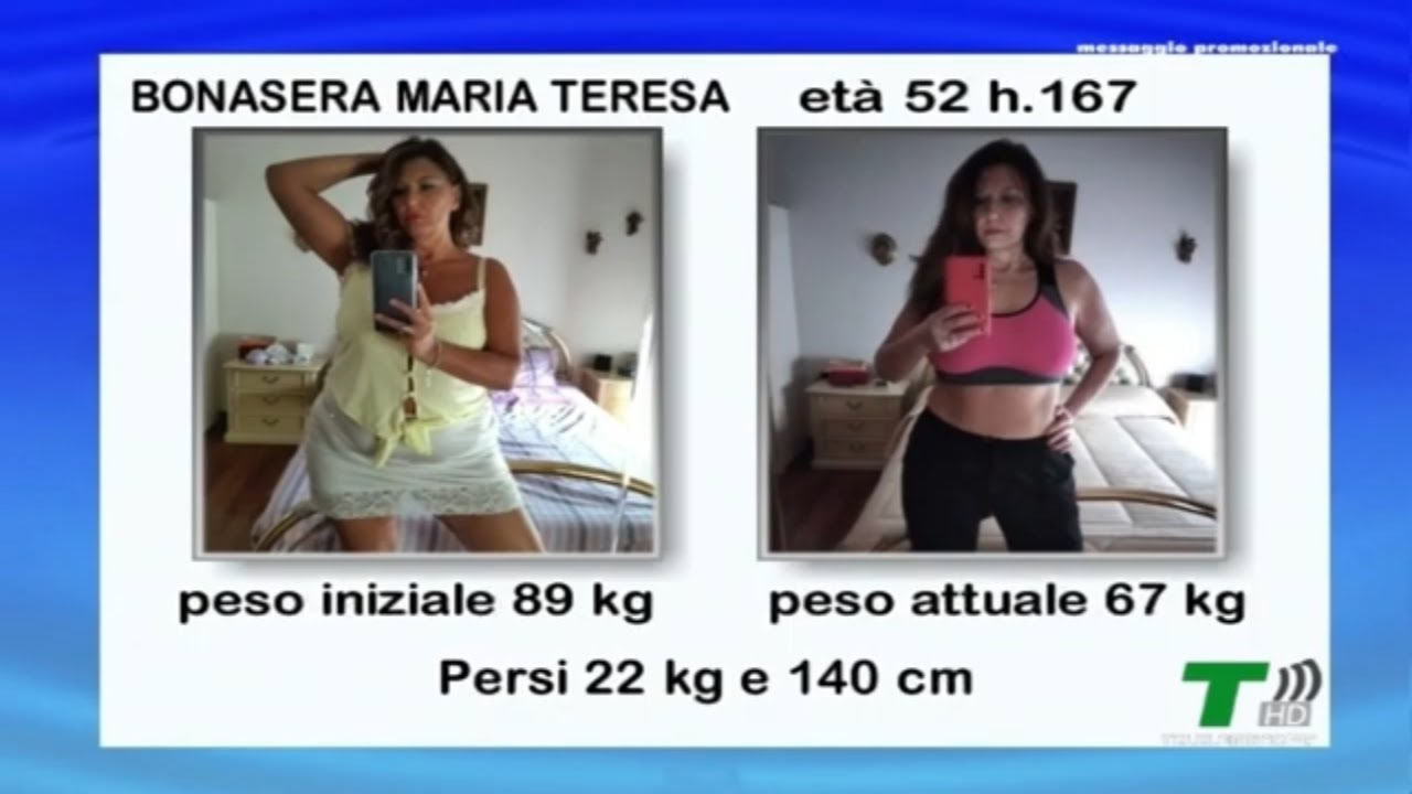 🔴 MARIA TERESA BONASERA HA PERSO 22 KG E 140 CM DI CIRCONFERENZA CON ...