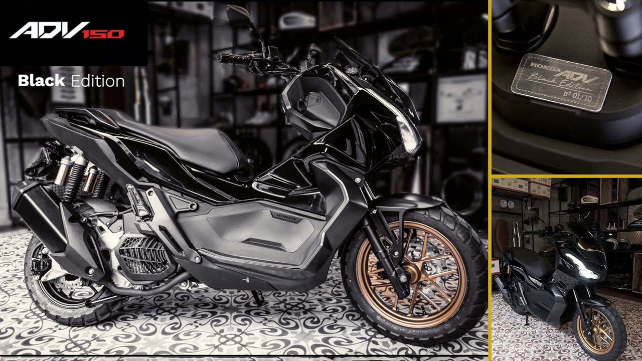 Honda ADV Black Edition - Customização por Caju da Burnout Garage - YouTube