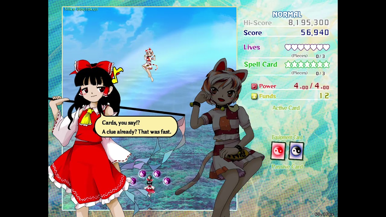 Touhou 18, Unconnected Marketeers, Lore Playthrough, Stage 1, Reimu ...