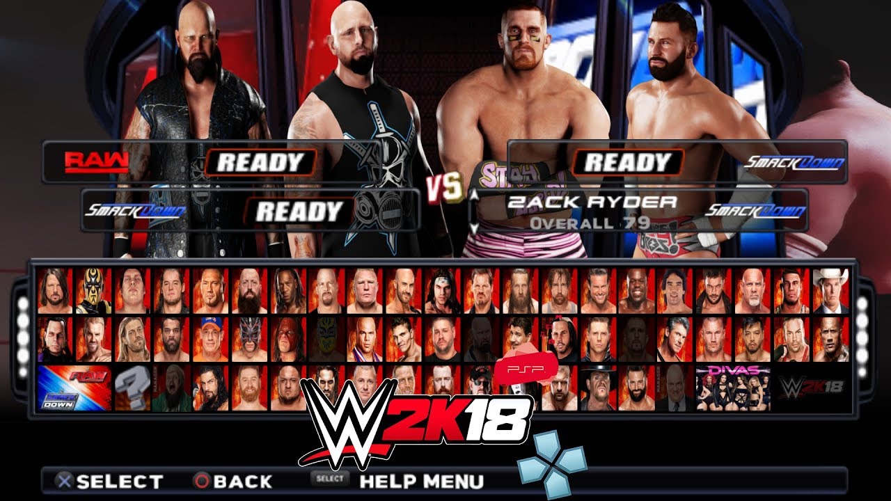 WWE 2K18 PSP, Android/PPSSPP - Gallows & Anderson Preview - YouTube