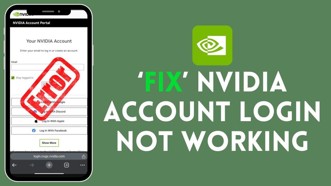 How to Fix NVIDIA Account Login Not Working 2024? - YouTube