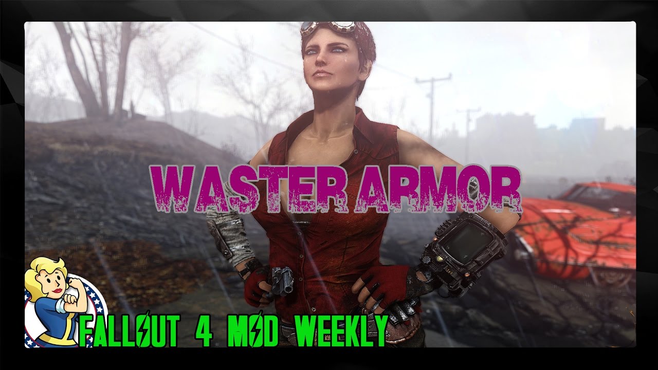 FALLOUT 4 ARMATURE - ARMORS MOD: Waster Armor CBBE - YouTube
