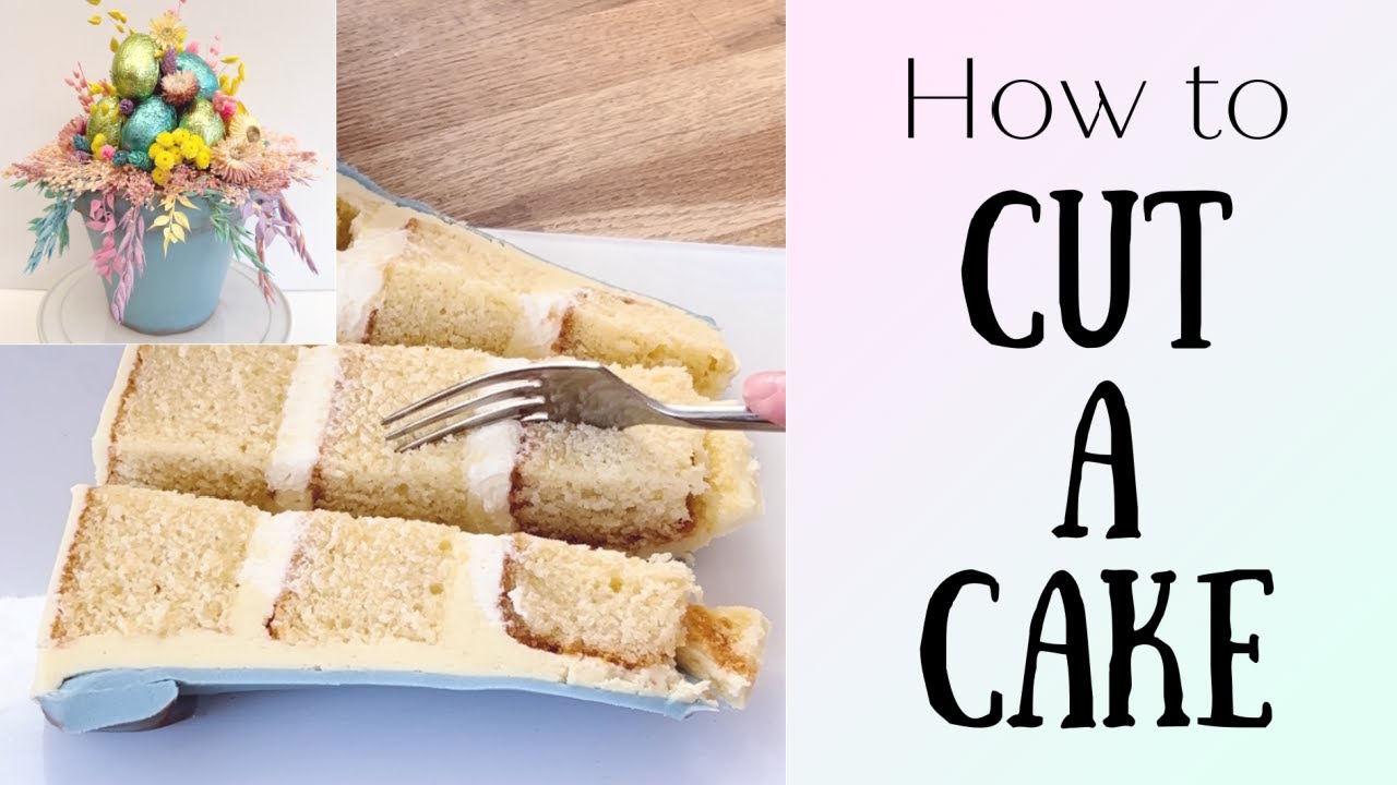 How to Cut a Decorated Cake - YouTube