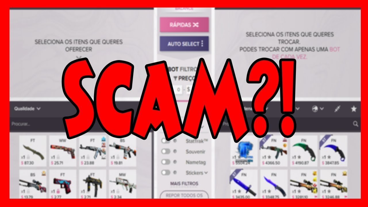O SCAM DO CS MONEY FALSO!! CS:GO - YouTube