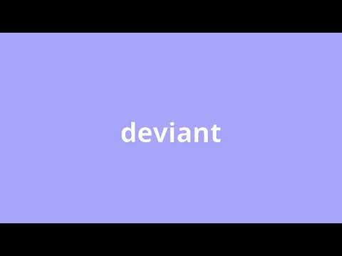what is the meaning of deviant - YouTube