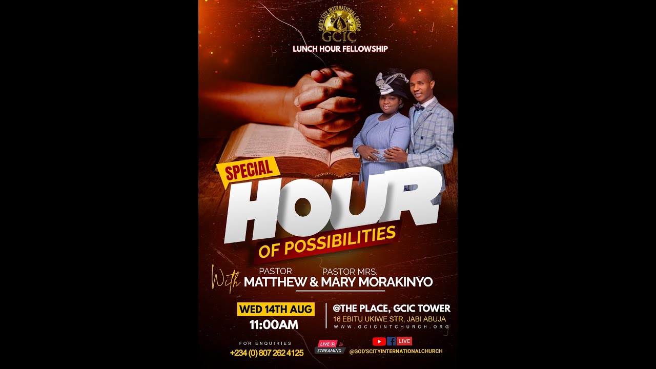 SPECIAL HOUR OF POSSIBILITIES | 14TH AUGUST, 2024 - YouTube