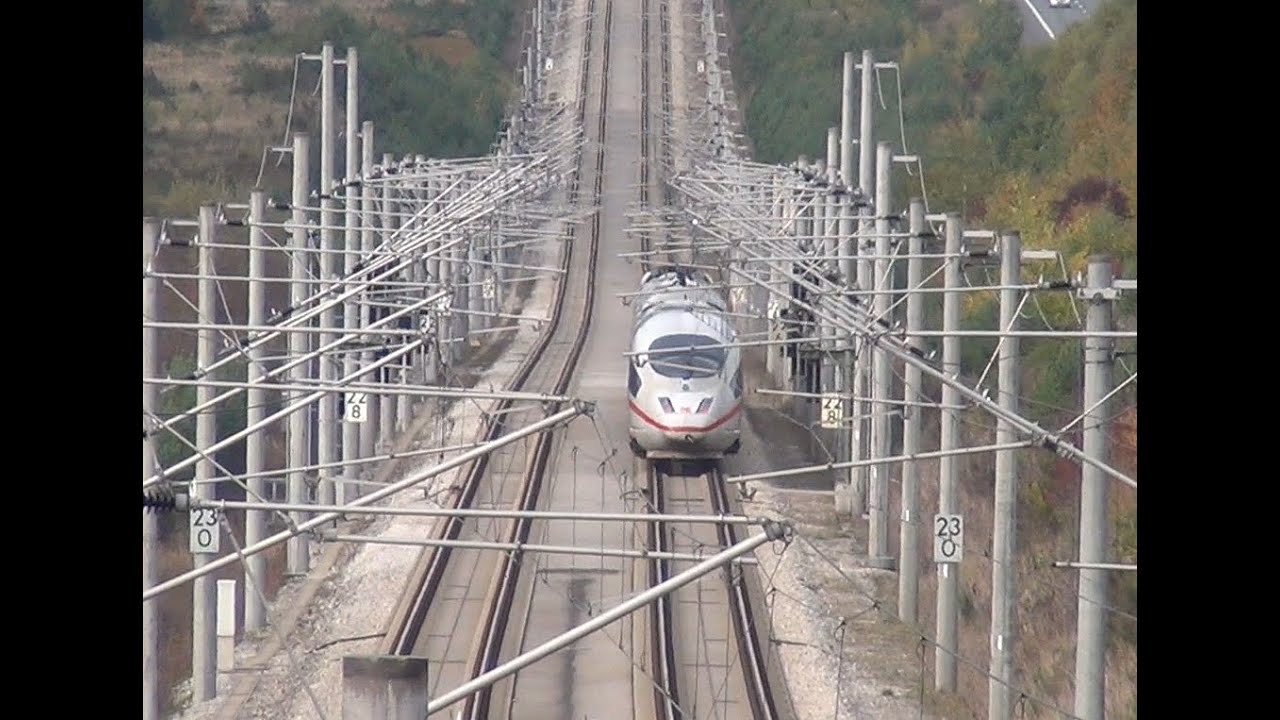 Fast German Trains - Züge ICE SFS - YouTube