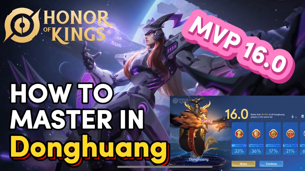 HOW TO MASTER IN DONGHUANG GAMEPLAY | Honor of Kings HOK SG x1.5 speed ...