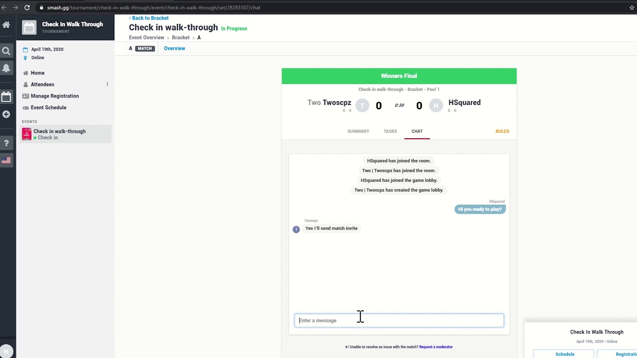 Smash.gg Check In Walk-Through - YouTube