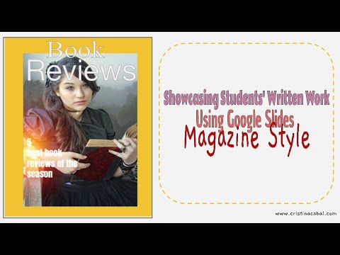 Using Google slides to Create a Magazine - YouTube