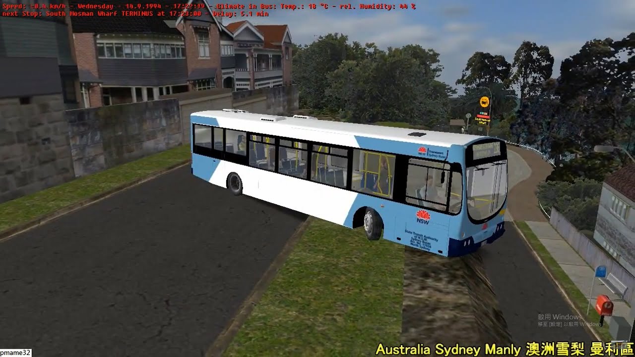 Omsi good scenery (115) Good Parking @ Sydney South Mosman Whart Bus ...