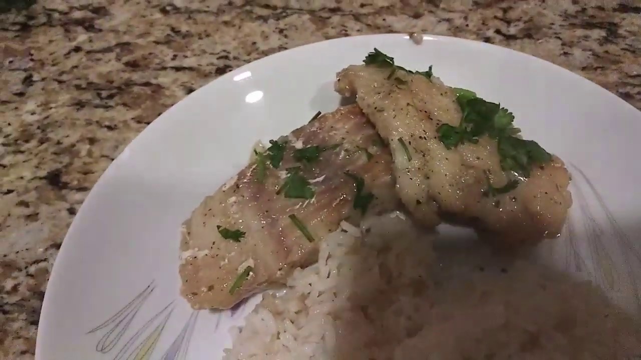 Como preparar un riquisimo arroz blanco y filete de pescado.| Rincon de ...