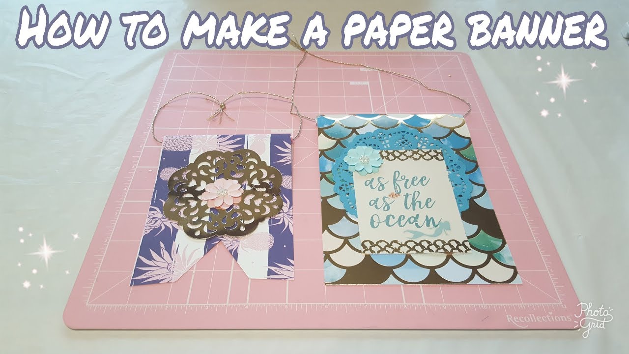 How to make a paper banner | DIY | Planning With Eli - YouTube