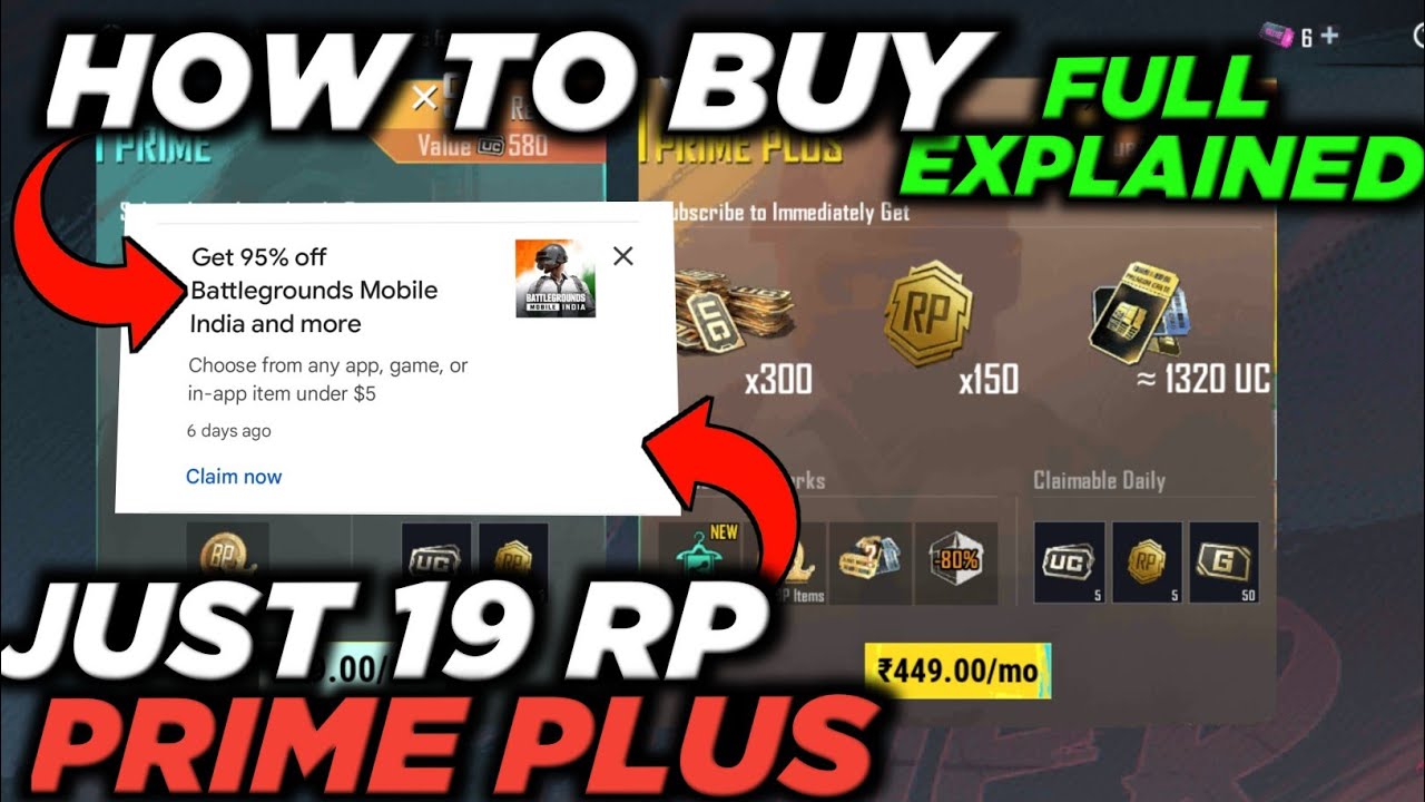 BGMI PRIME & PRIME PLUS SUBSCRIPTION EXPLAINED | HOW TO BUY PRIME ...