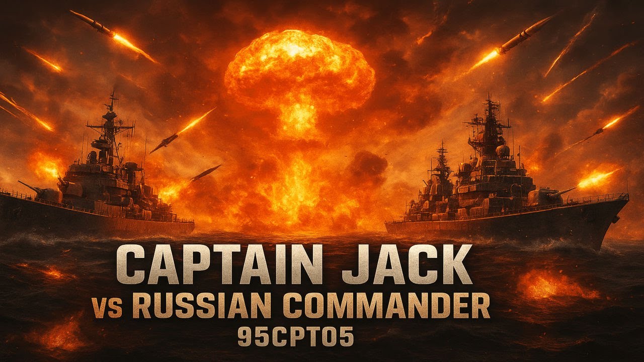 NAVAL BATTLE CHAOS! Captain Jack vs Russian Commander (Epic Sea ...