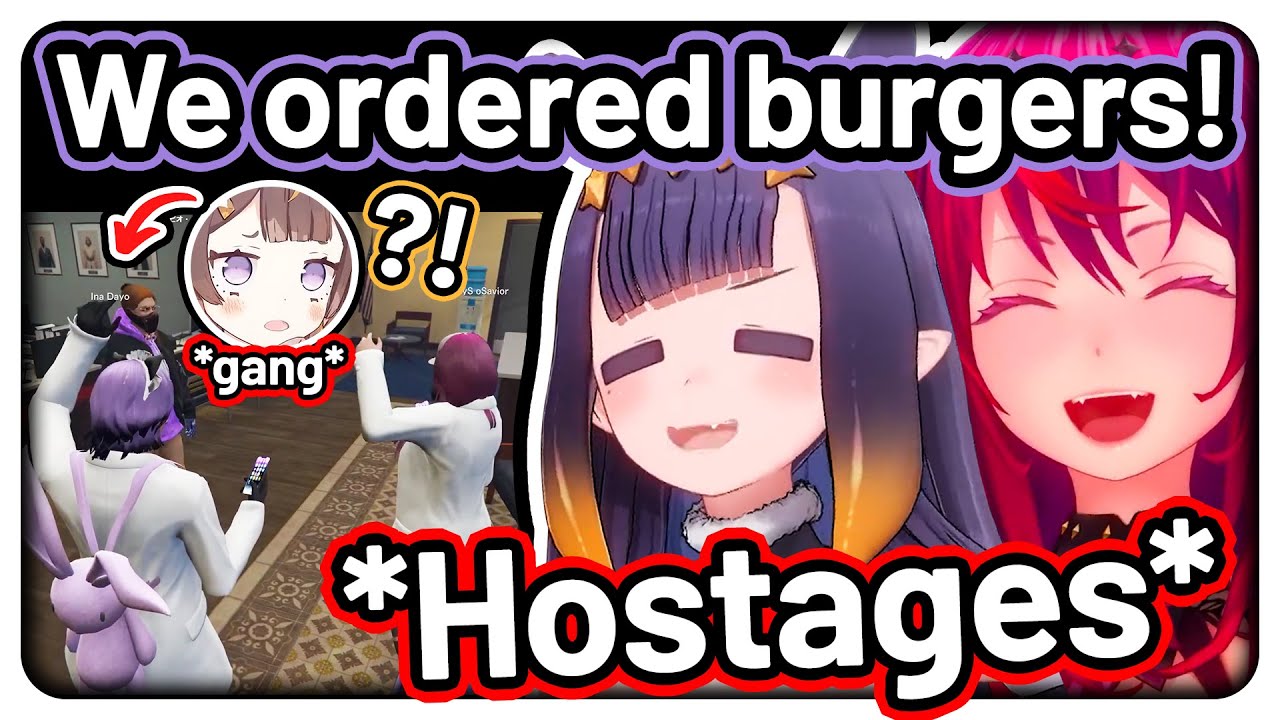 Ina and IRyS are probably the BEST hostages in Holo GTA 【Hololive / HoloGTA】 - YouTube