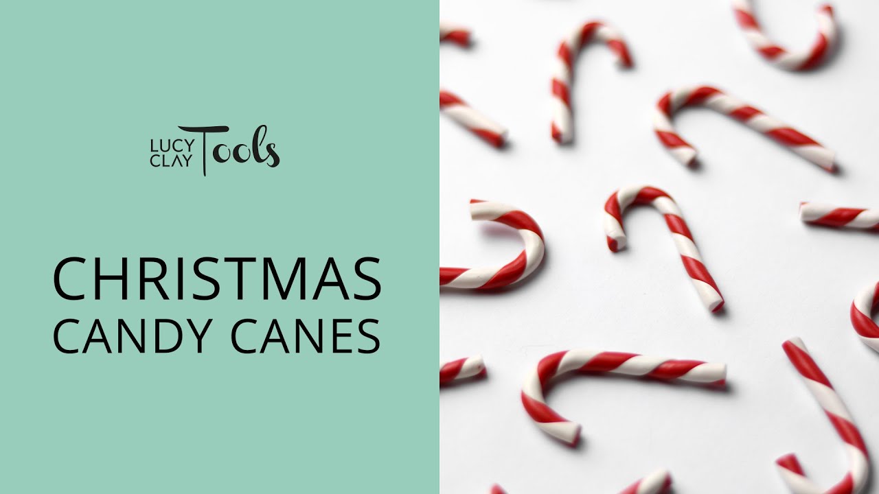 Christmas Candy Canes | DIY Polymer clay project made with the ...