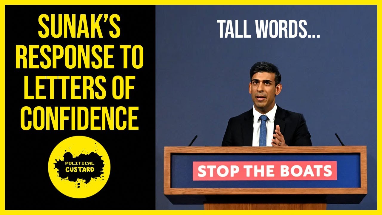 Sunak's Response To Letters of No Confidence - YouTube