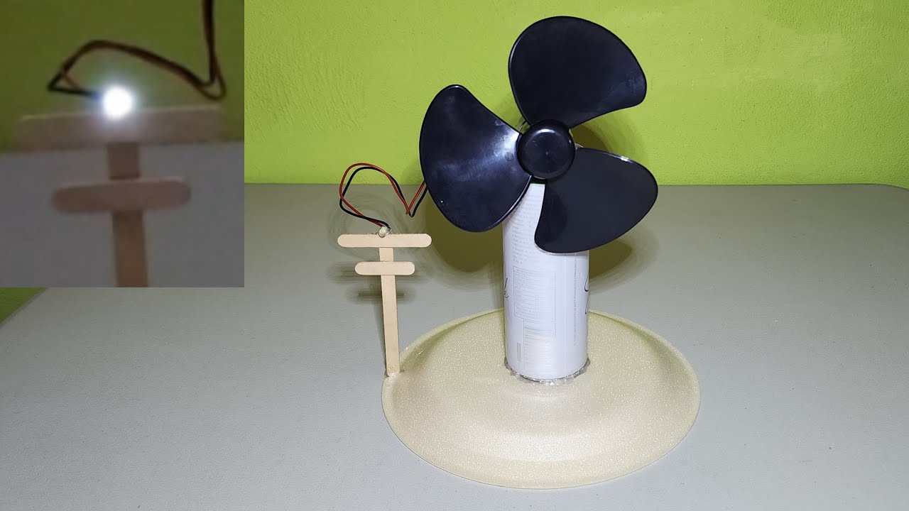 Cómo Hacer Un Mini Generador Eólico para la Escuela - YouTube