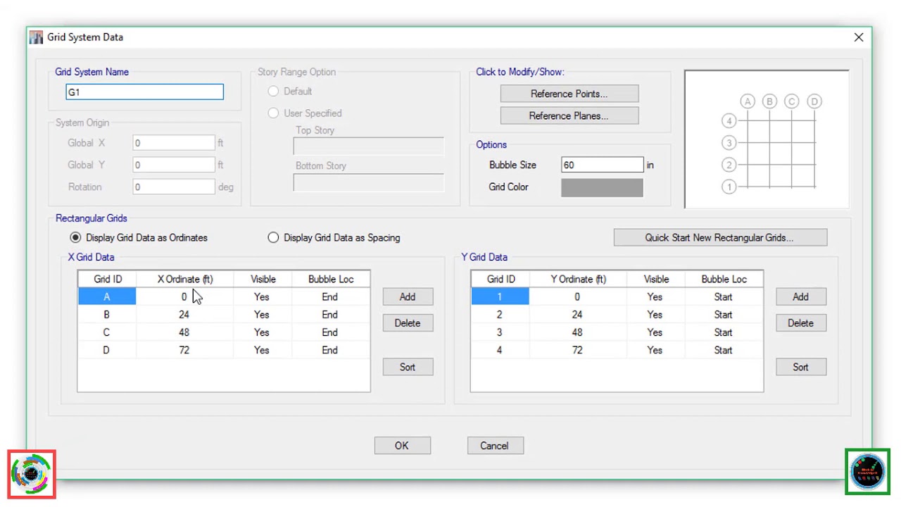 How to Set Up Custom Grid Spacing AND Custom Story Data in ETABS 2015 ...