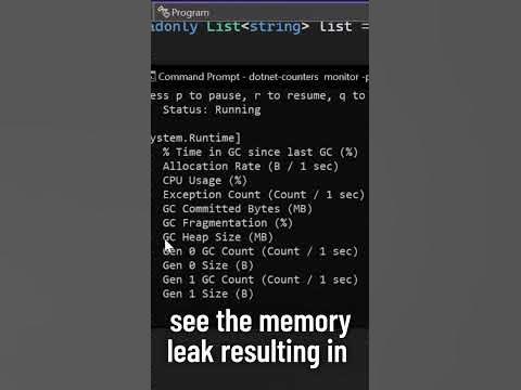 Finding MEMORY LEAKS in C# .NET Applications - YouTube