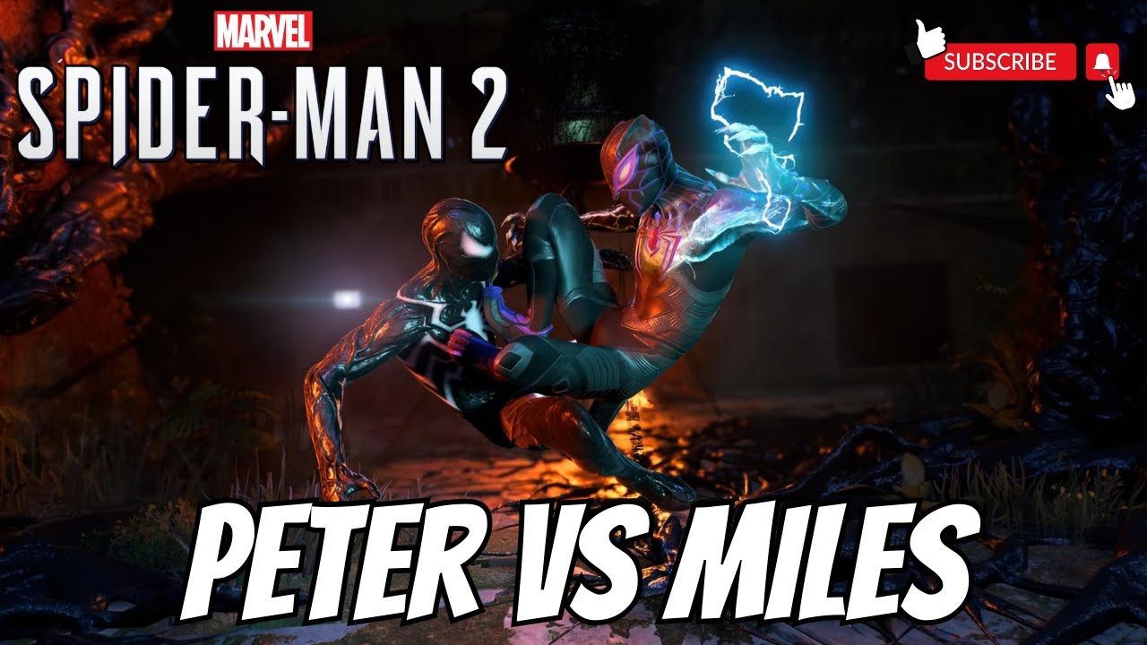 Marvels Spider-Man 2 - Peter vs Miles Fight - YouTube