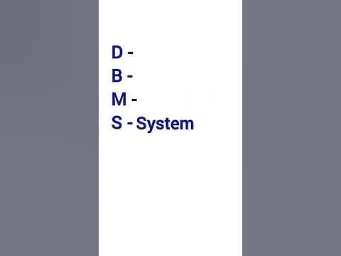 DBMS full form|full form of DBMS|DBMS ka full form|DBMS ki full form|database management system ...