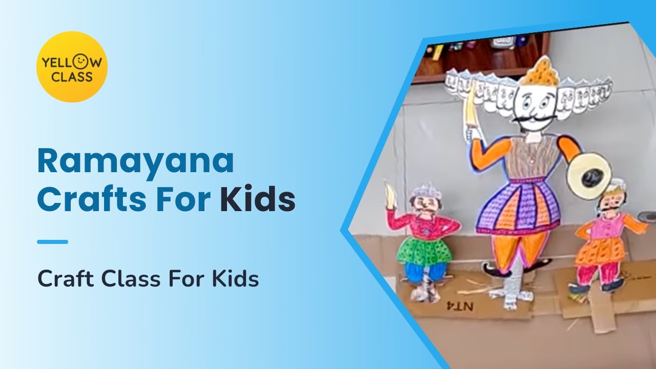 Ramayana Crafts For Kids | Dusshera Storytelling | Yellow Class ...