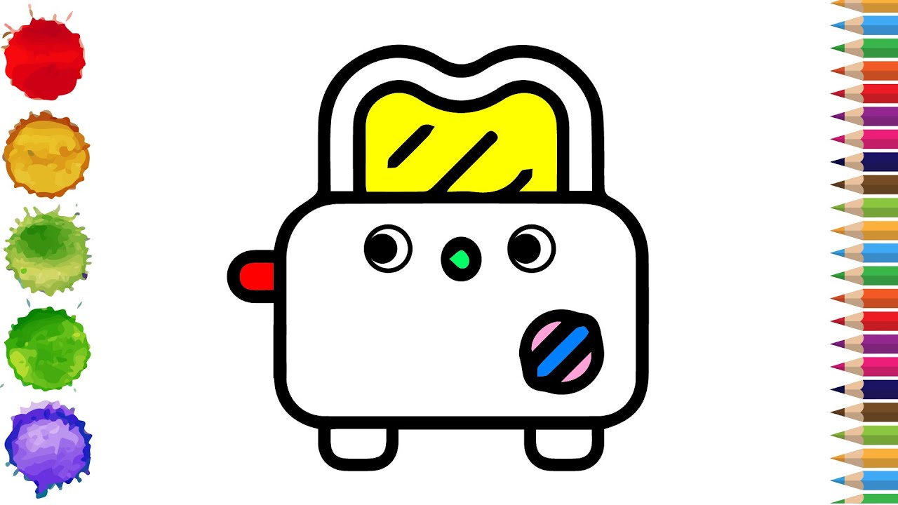 How to Draw a Toaster | Step by Step - YouTube