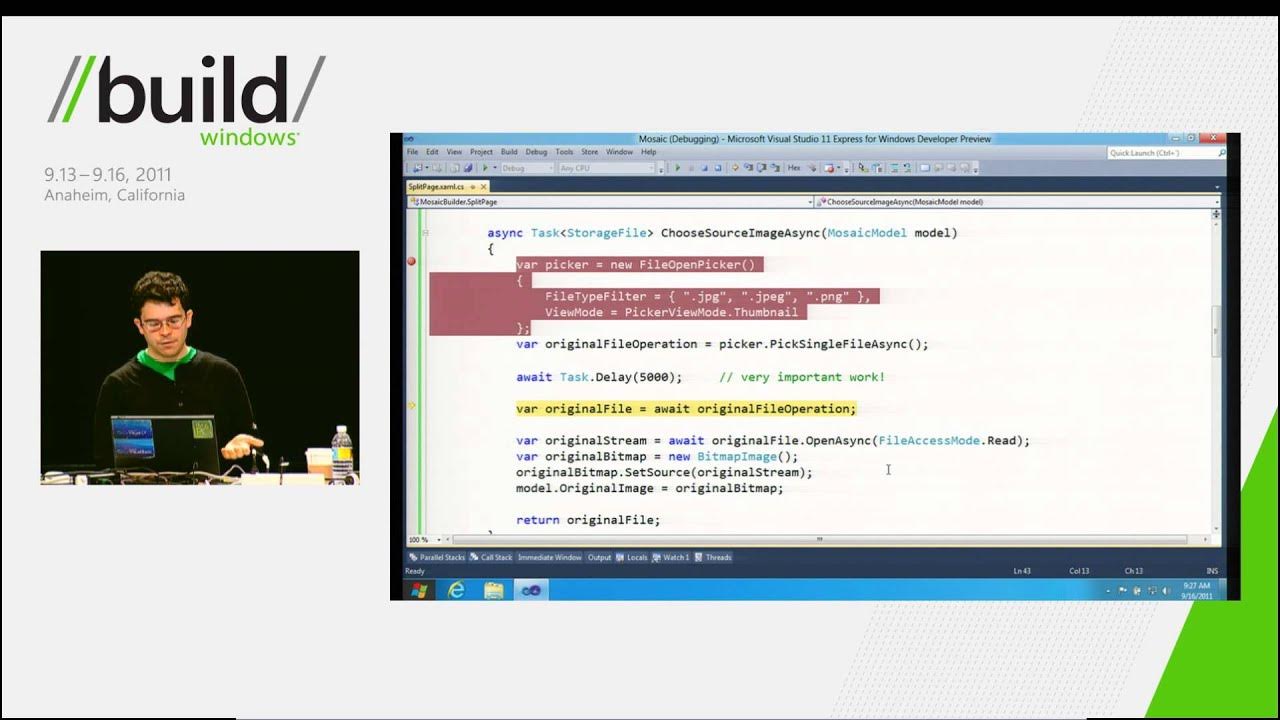 Async made simple in Windows 8, with C# and Visual Basic - YouTube