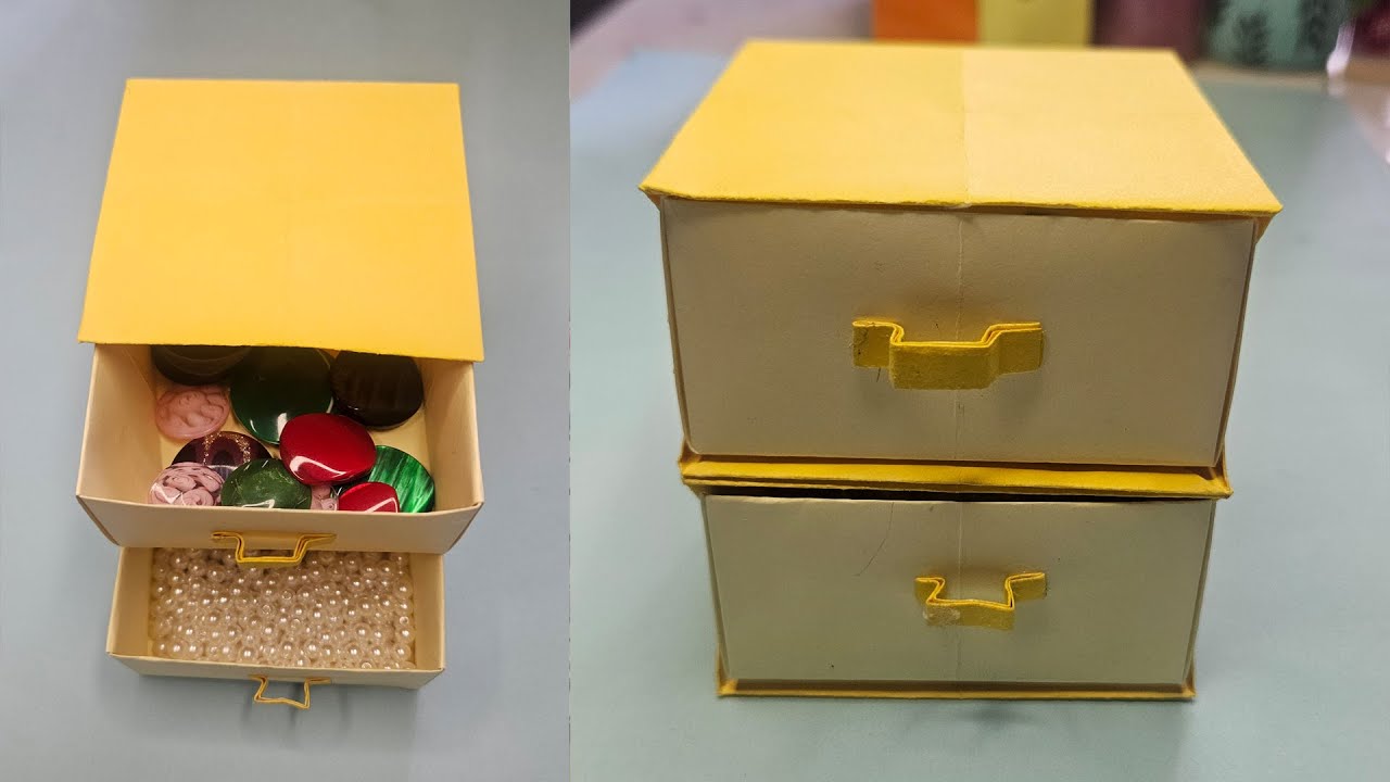 Mini Storage Drawer Organizer/DIY Paper Storage drawer/Desk Organizer ...