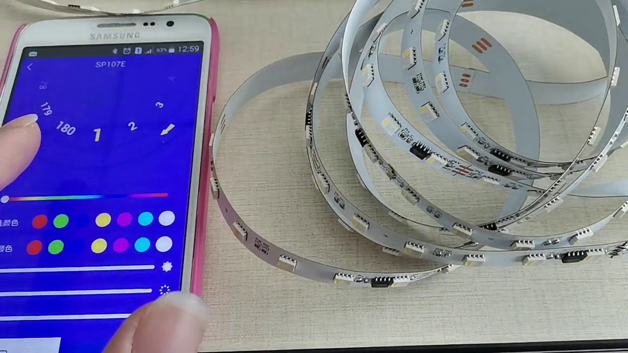 TM1814 DC24V RGBW pixel led strip work with sp107e smart led controller ...