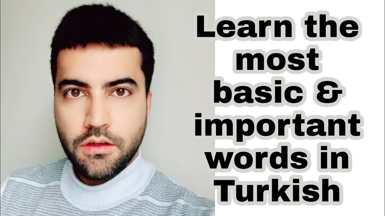 Learn practical Turkish | Important words of Turkish language | learn ...