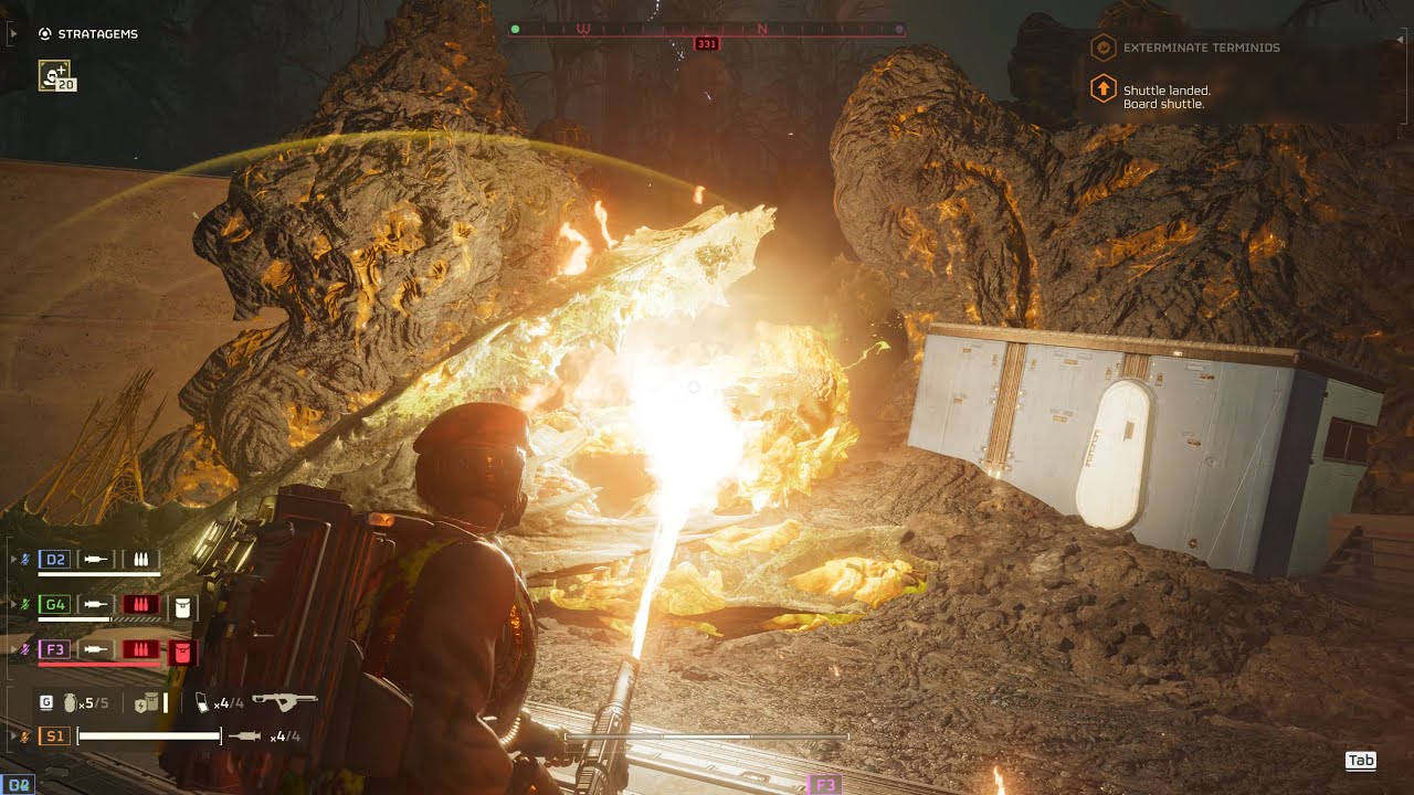 Battle with Terminids - Super Helldive Difficulty - 4K Quality ...