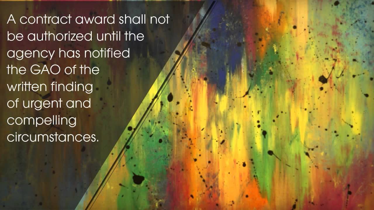 GAO Bid Protests: Protests Before Award - YouTube