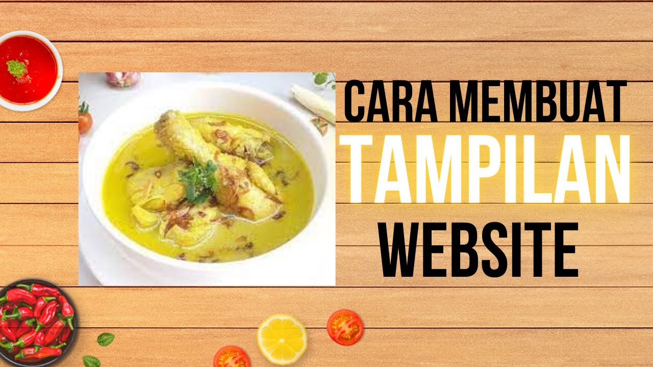CARA MEMBUAT TAMPILAN WEBSITE ( RESEP MAKANAN ) - YouTube