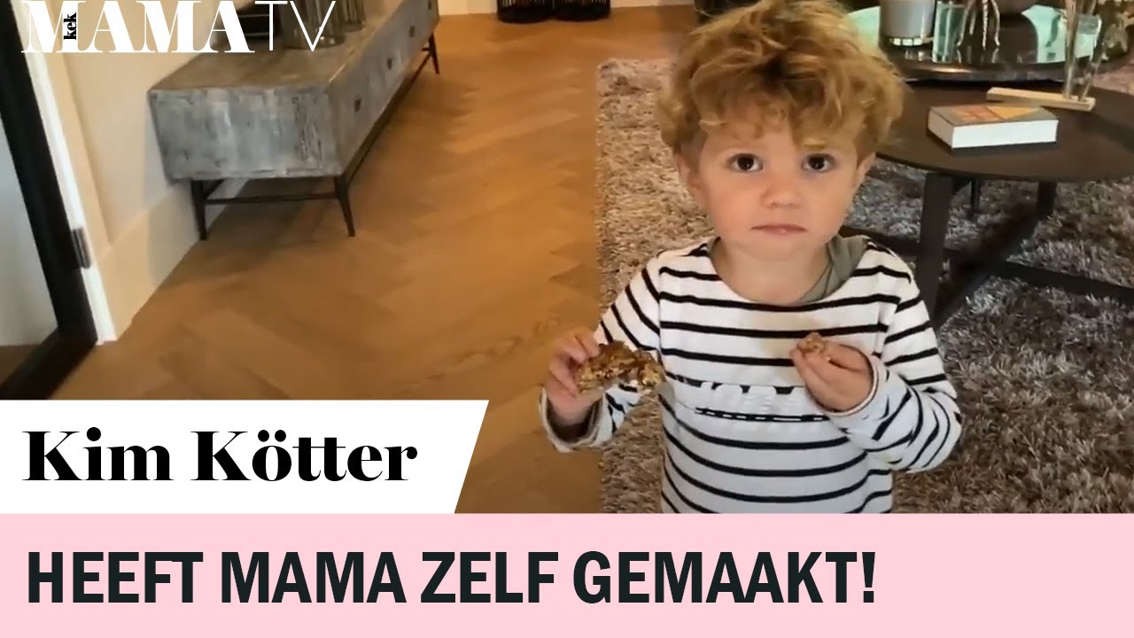 Hilarisch: zó reageert Kim Kötters zoon op de bakkunsten van z'n moeder ...