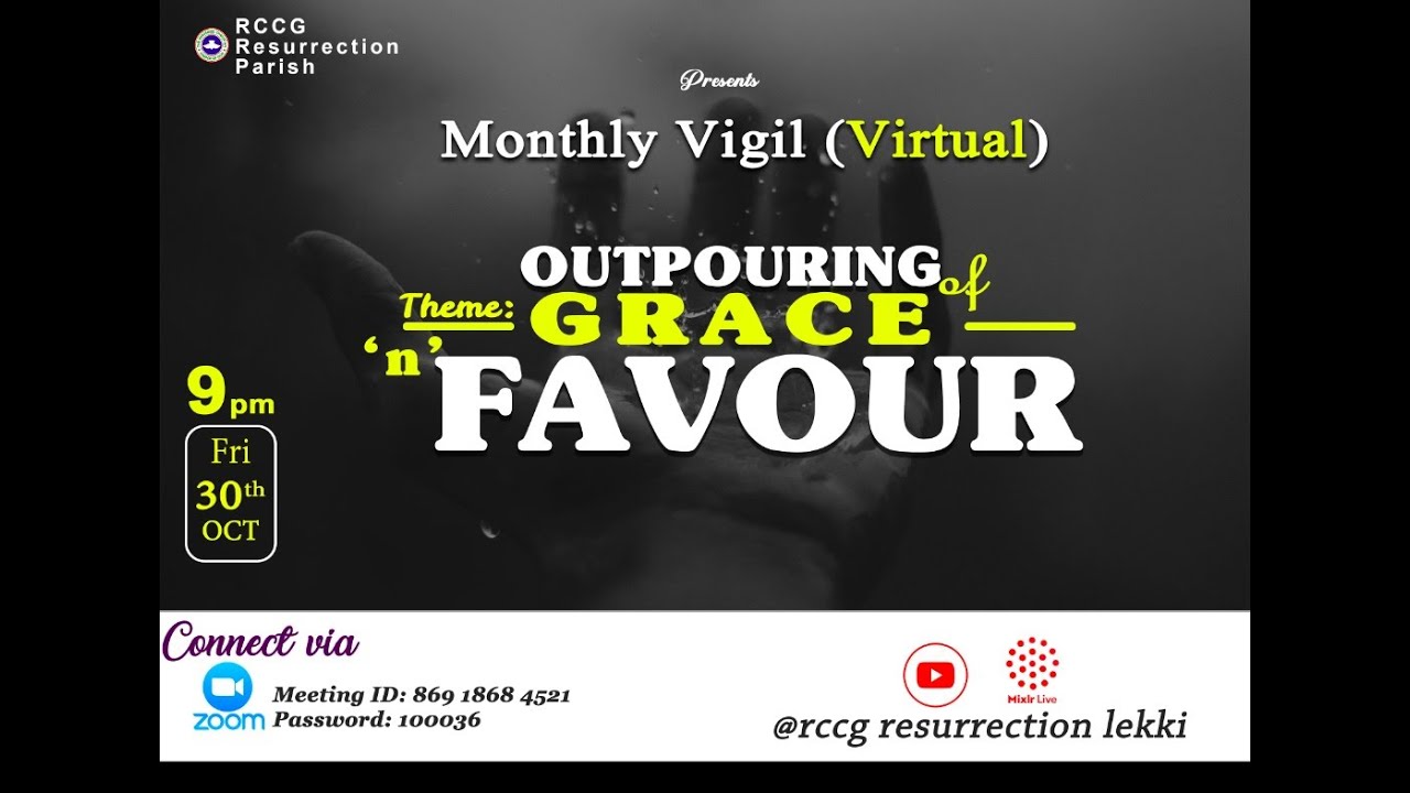 Monthly Vigil: Outpouring of Grace and Favour - YouTube