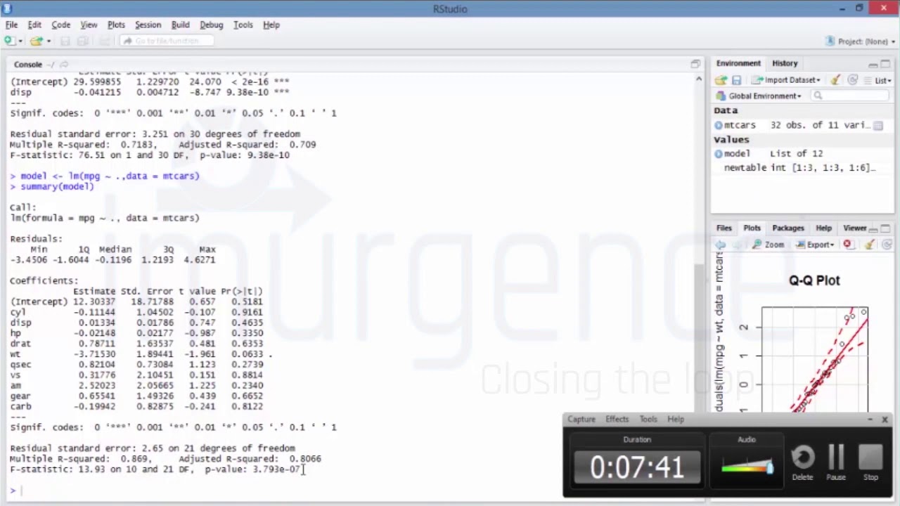Linear Models in R | Linear Regression in R 7.3 | Analytics Tutorial ...