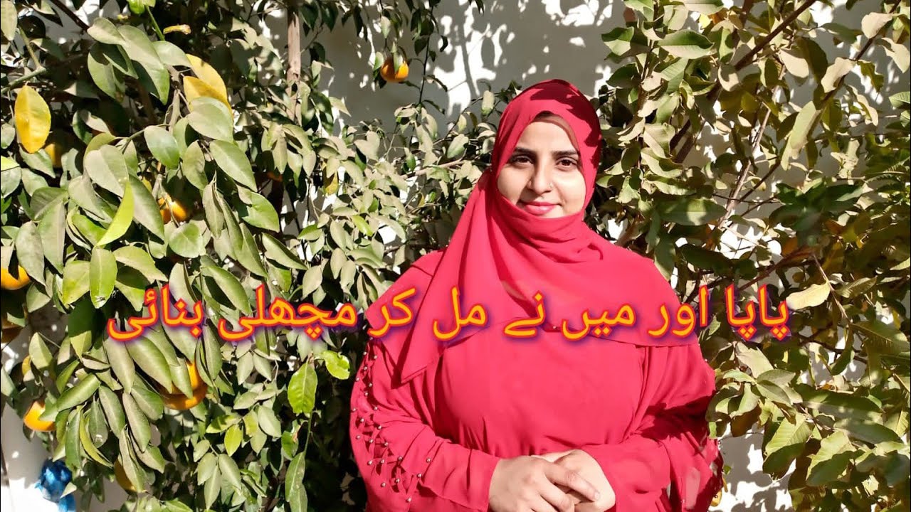 papa aur manay mil kar machali banai||by Multani kuri Vlog - YouTube